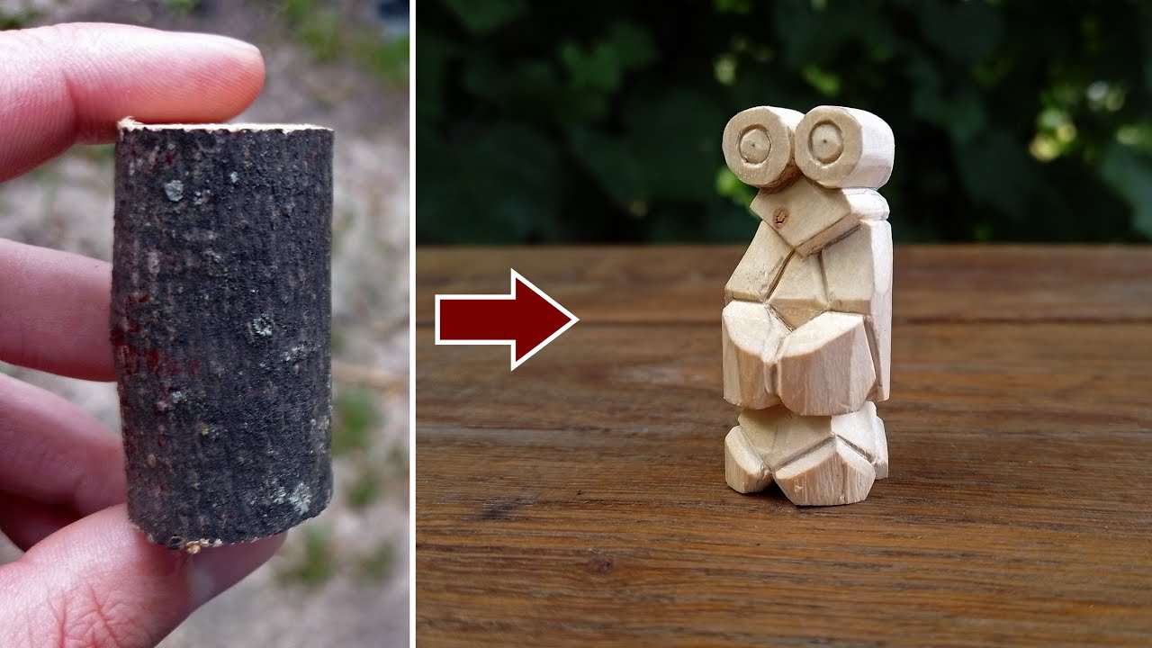 Carve a very simple Fantastic Robot - YouTube