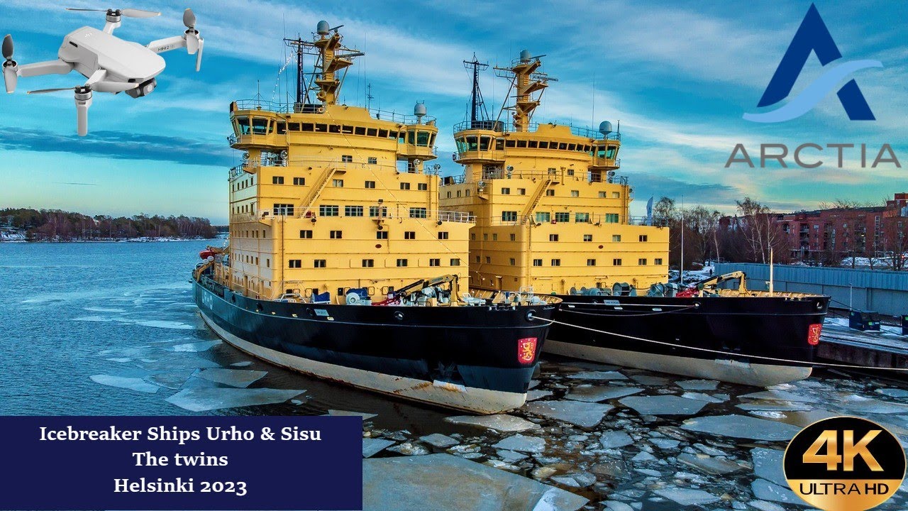 Icebreaker Ships Urho & Sisu | DRONE | 4K | Helsinki - YouTube