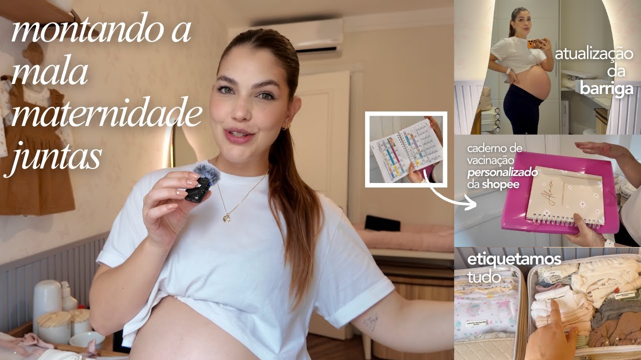 MONTEI A MALA MATERNIDADE DA ALANA E ATUALIZAÇÃO DA BARRIGA | DIÁRIO DA ...