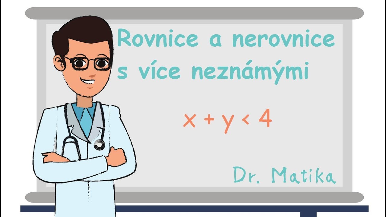 Jedna rovnice s více neznámými a její grafické řešení - YouTube