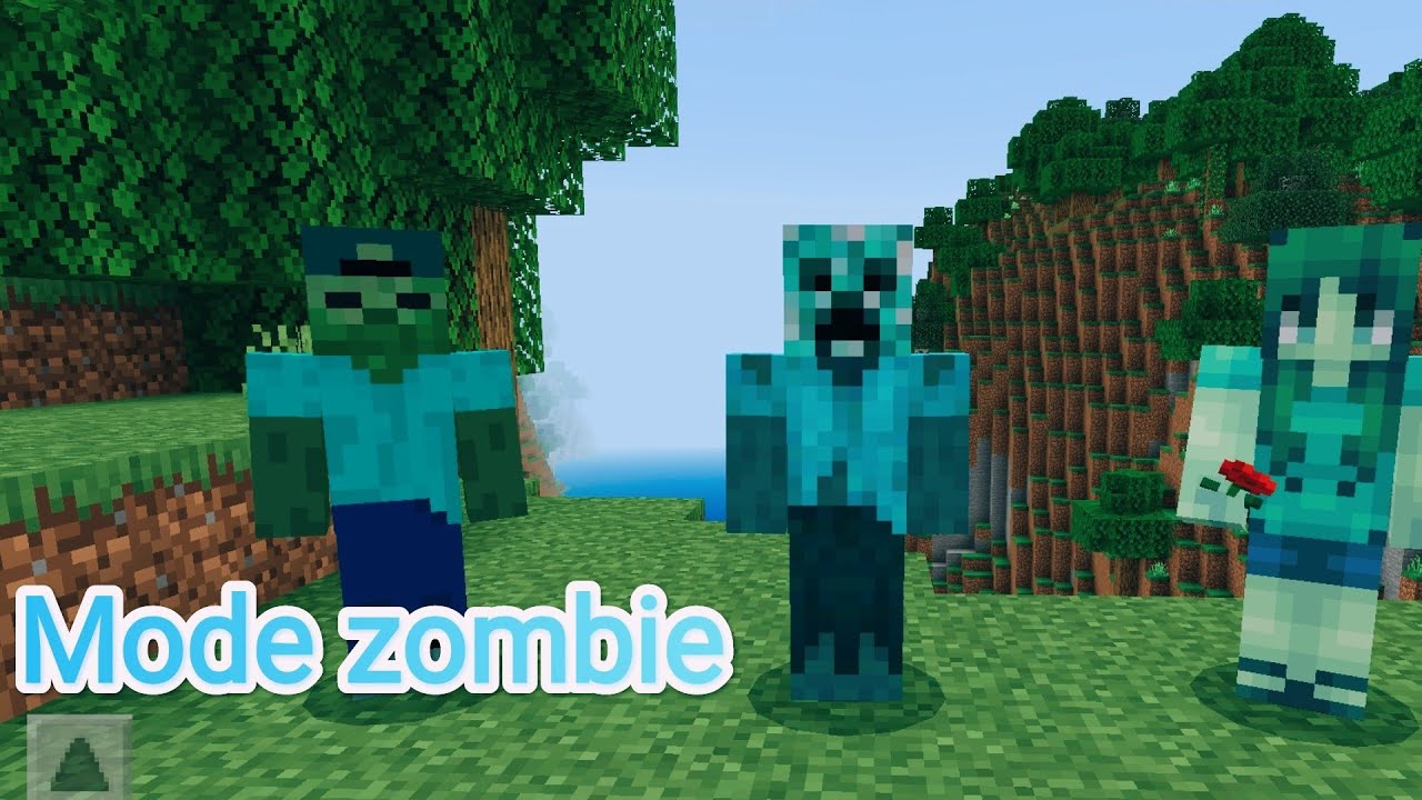 Mode zombie sur Minecraft - YouTube