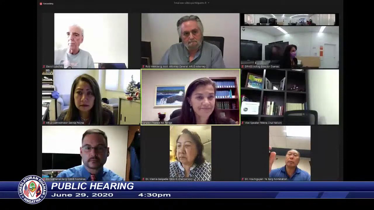 Public Hearing and My Testimony regarding problems at The Guam Boards ...