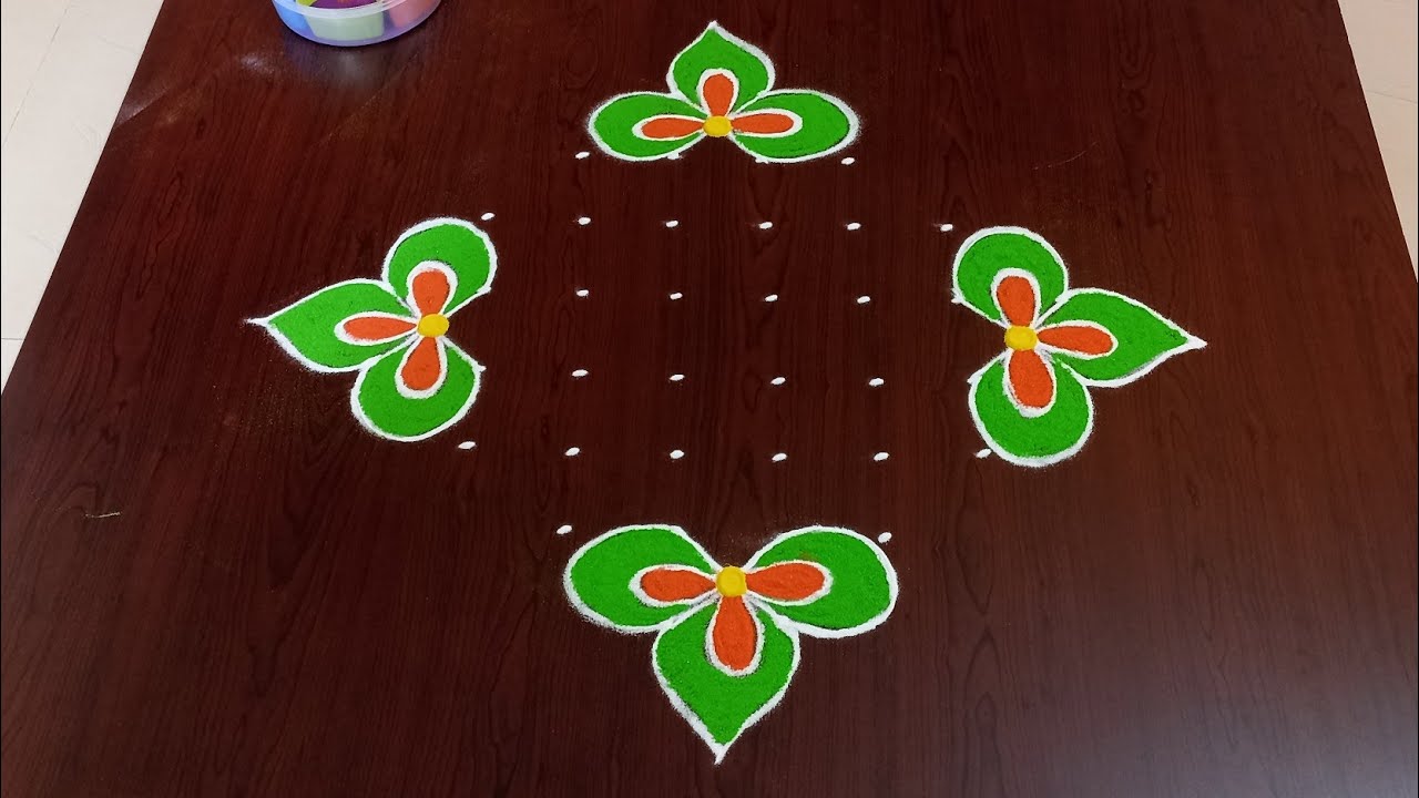 8×2dots beautiful sankranti chukkala muggulu🌷|easy sankranti rangoli ...