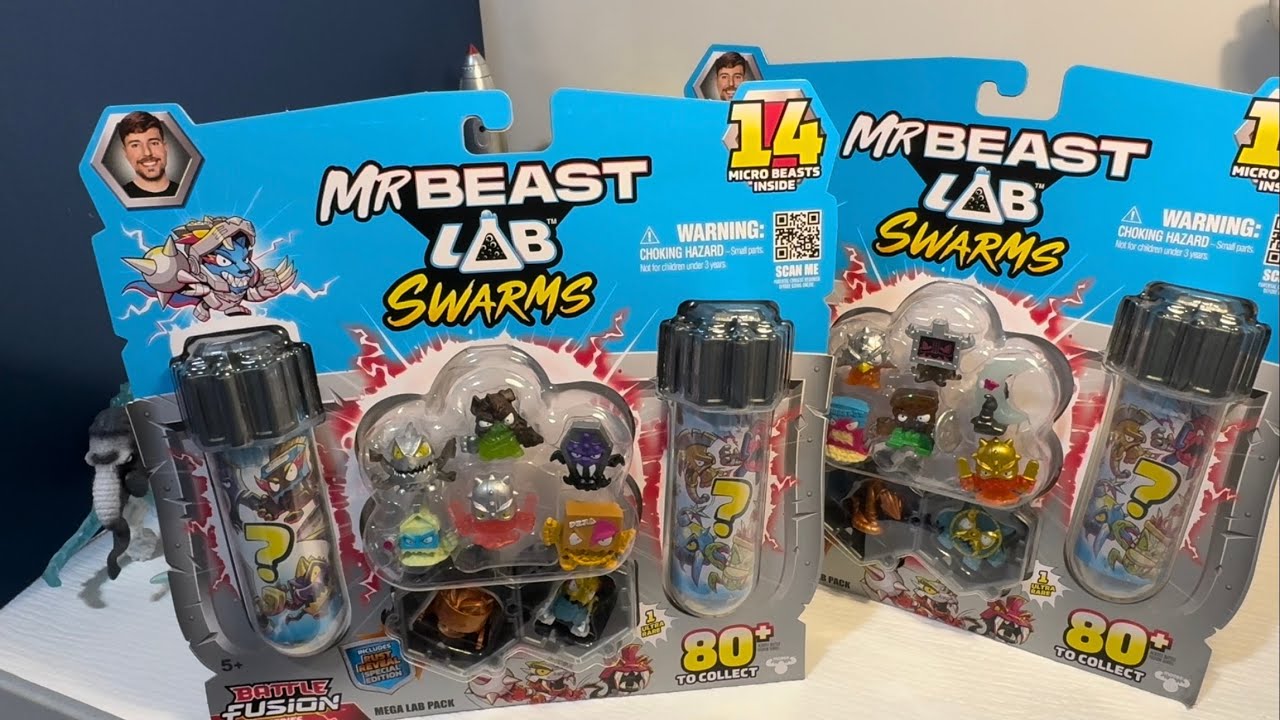 BREAKING! Opening Two Mr Beast Labs Swarms Battle Fusion Mega Lab Packs ...