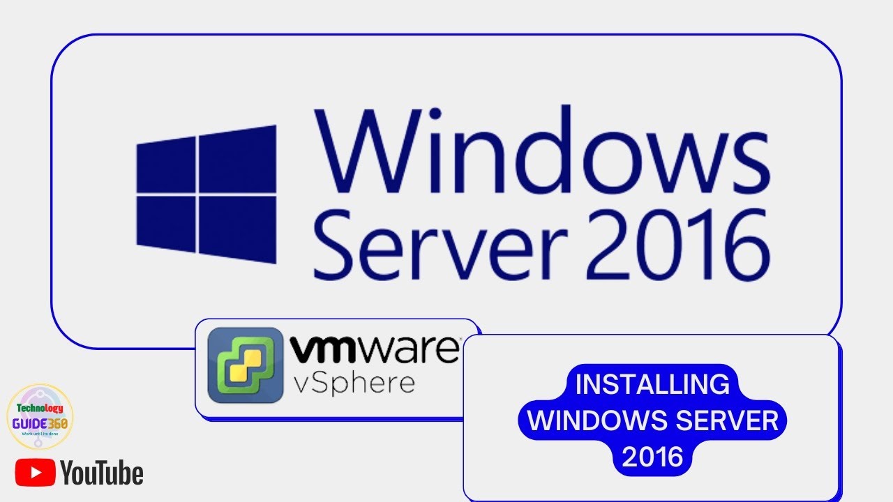 How to install Windows Server 2016 on VMware vSphere 2022 - YouTube