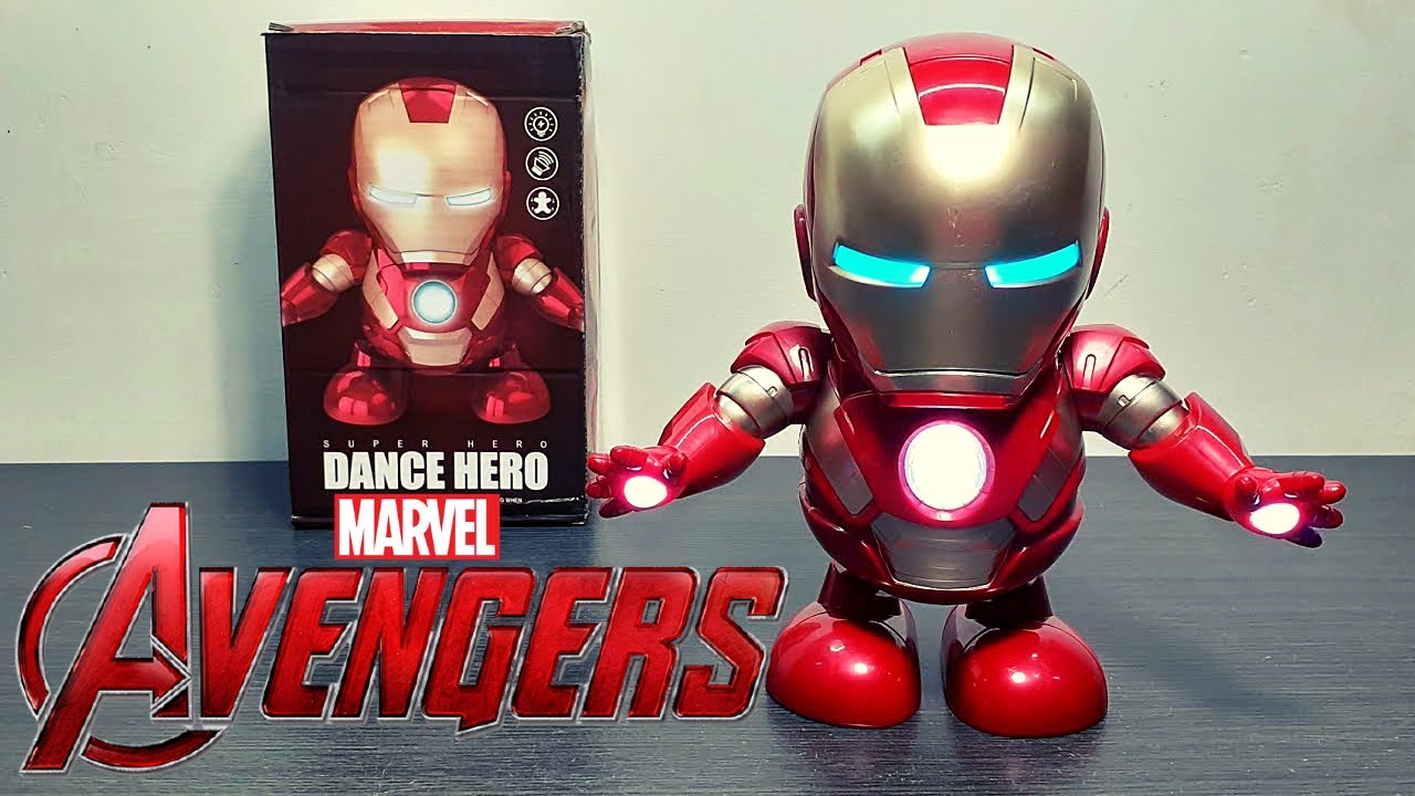 UNBOXING IRON MAN DANCE HERO TOY - YouTube