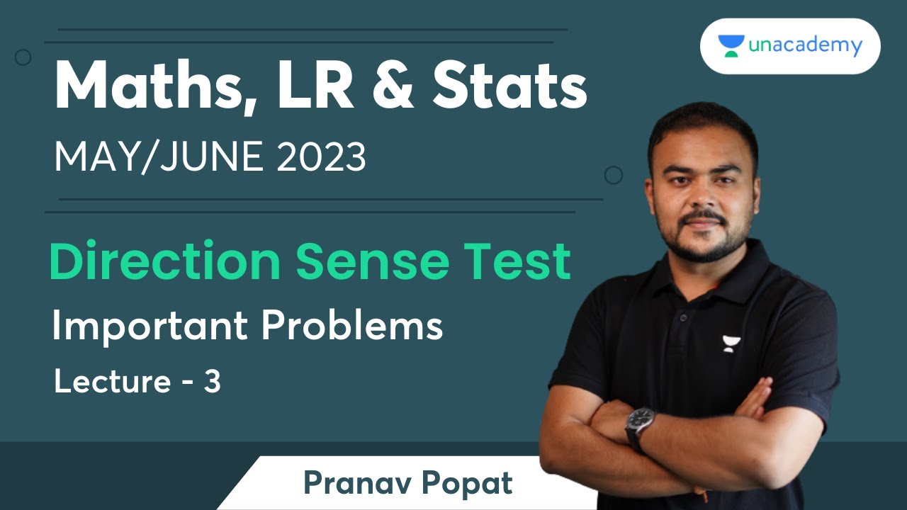 Lecture 3 | Direction Sense Test | Important Problems | Pranav Popat ...