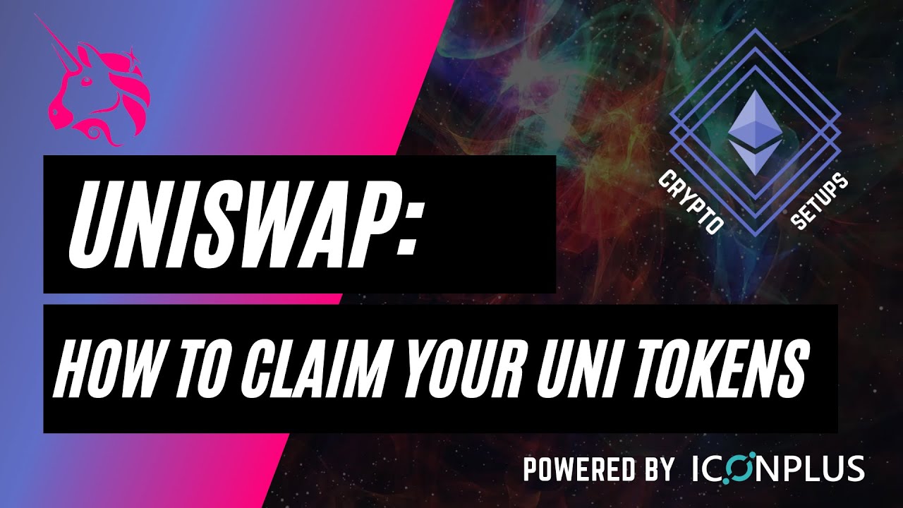 Uniswap-Claiming your Uni tokens - YouTube