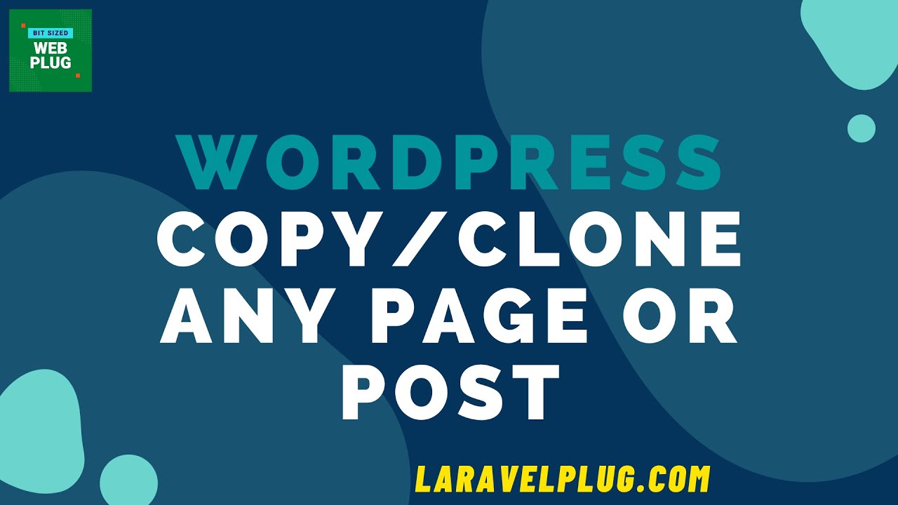 WordPress Copy Post or Page - YouTube