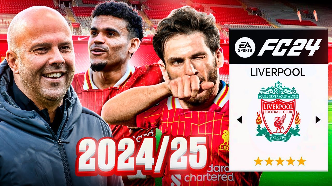 EL LIVERPOOL 24/25 EN MODO CARRERA *Realista* - YouTube