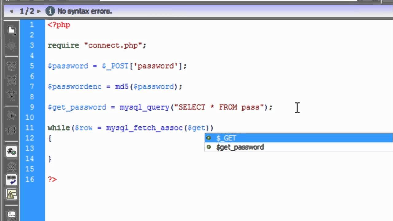 PHP: MD5 Encryption (Part 2) - YouTube