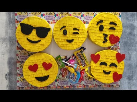 How to make a mini emoji piñata #diy #tutorial #crafts