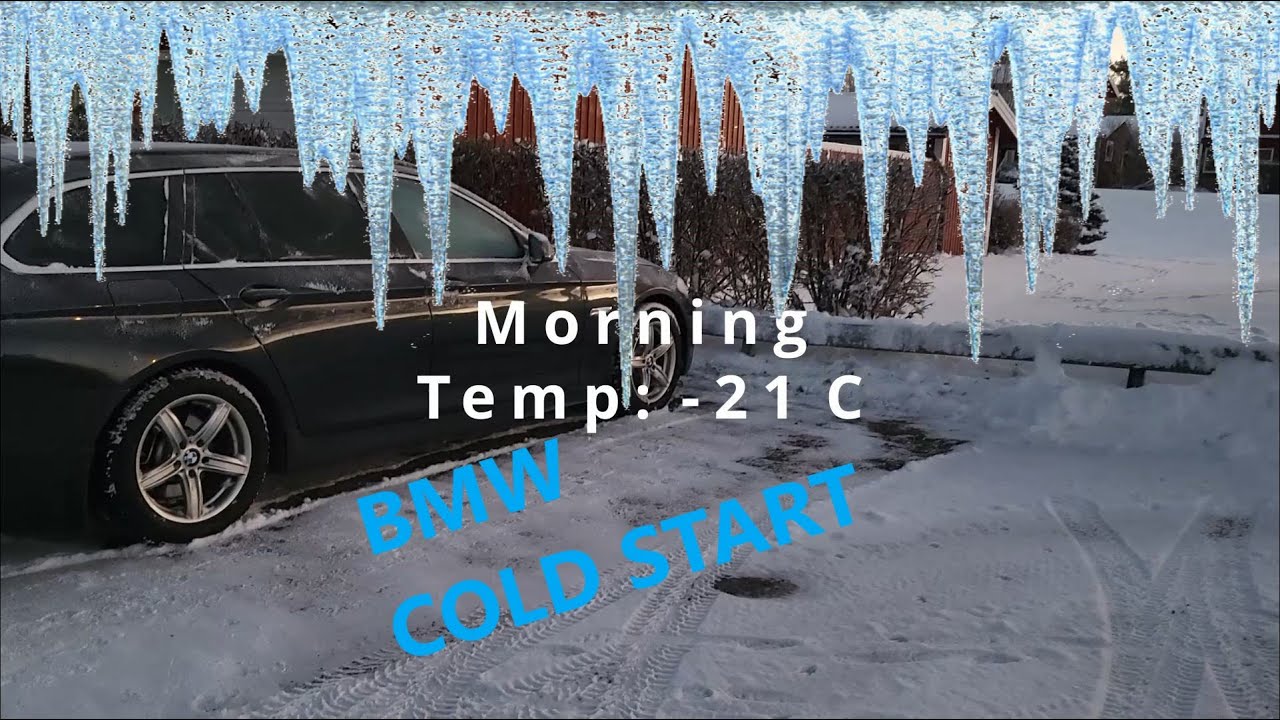 BMW 520d freezing Cold Start - immersive - YouTube