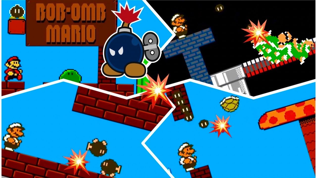 Mario gets a new Bomb💣Power-Up|Mega Jumps & More|NES hack|Walkthrough ...