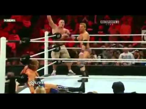 Zack Ryder, Big Show  John Cena vs. Mark Henry and Jack Swagger Kane [Raw 1_2_12] Part 2