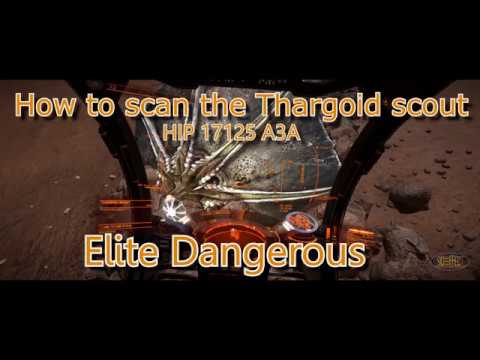 elite dangerous how to scan the thargoid scout - YouTube