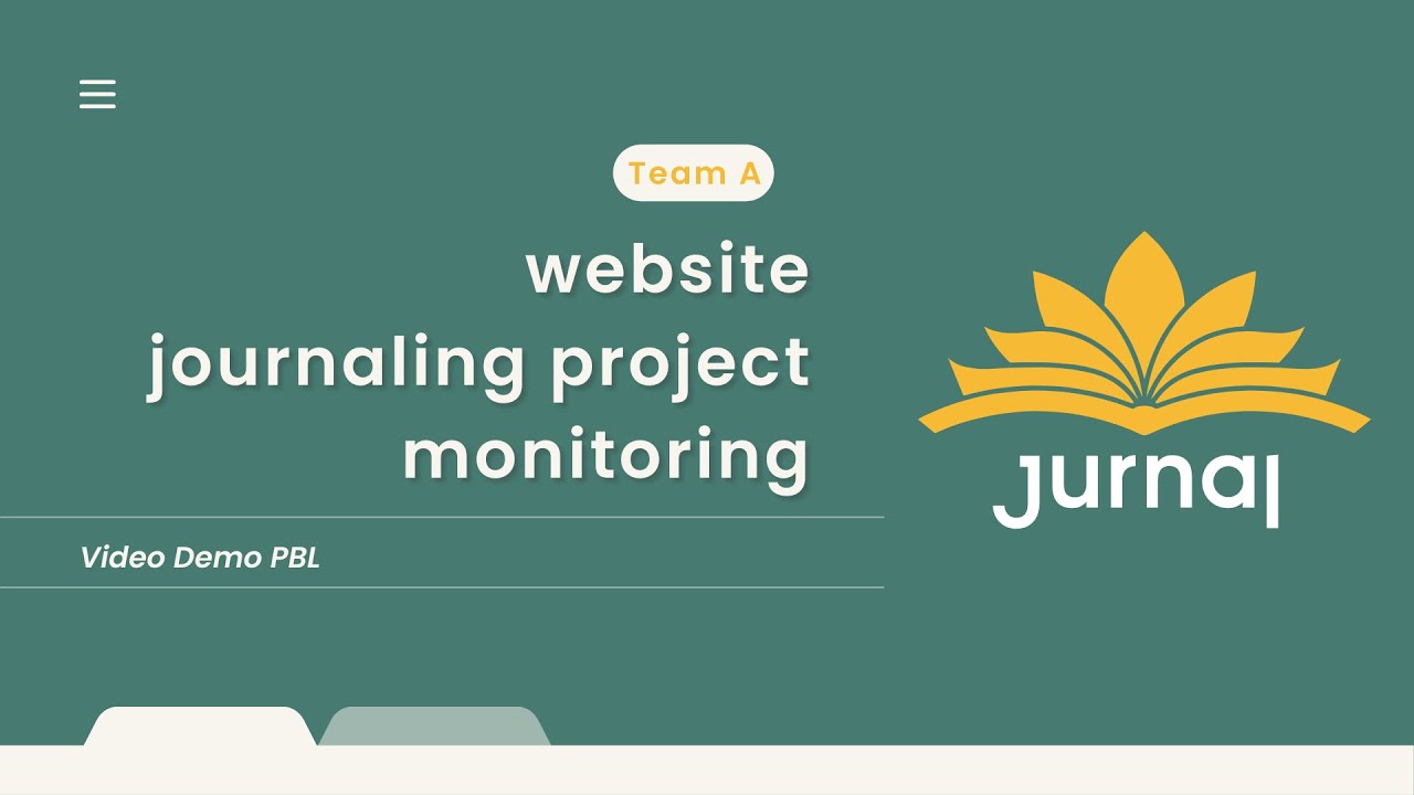 Video Demo - PBL Aplikasi Web Journaling Project Monitoring - YouTube