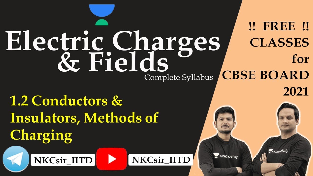 L1.2 Conductors & Insulators, Methods of Charging | Electric Charges ...