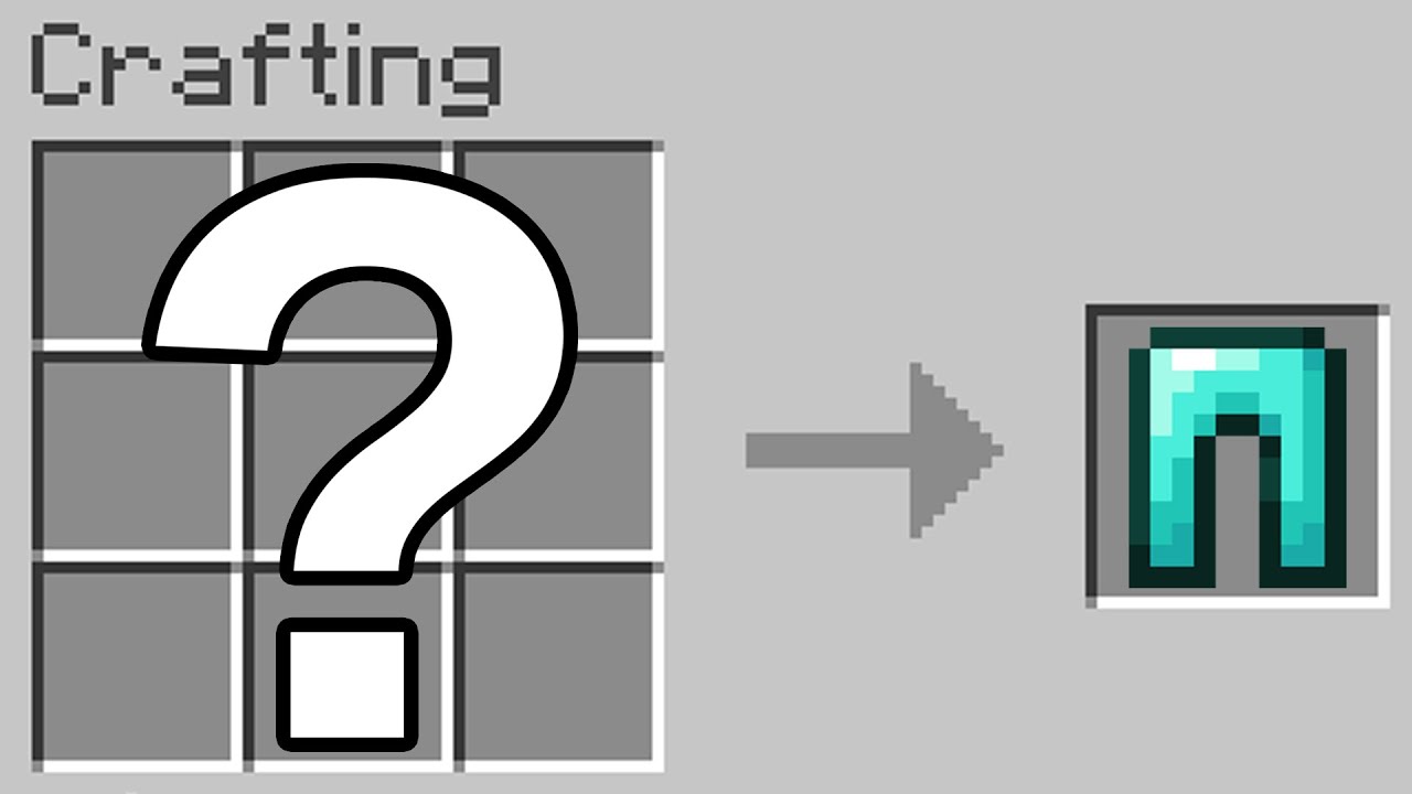 How To Make Diamond Leggings In Minecraft - YouTube