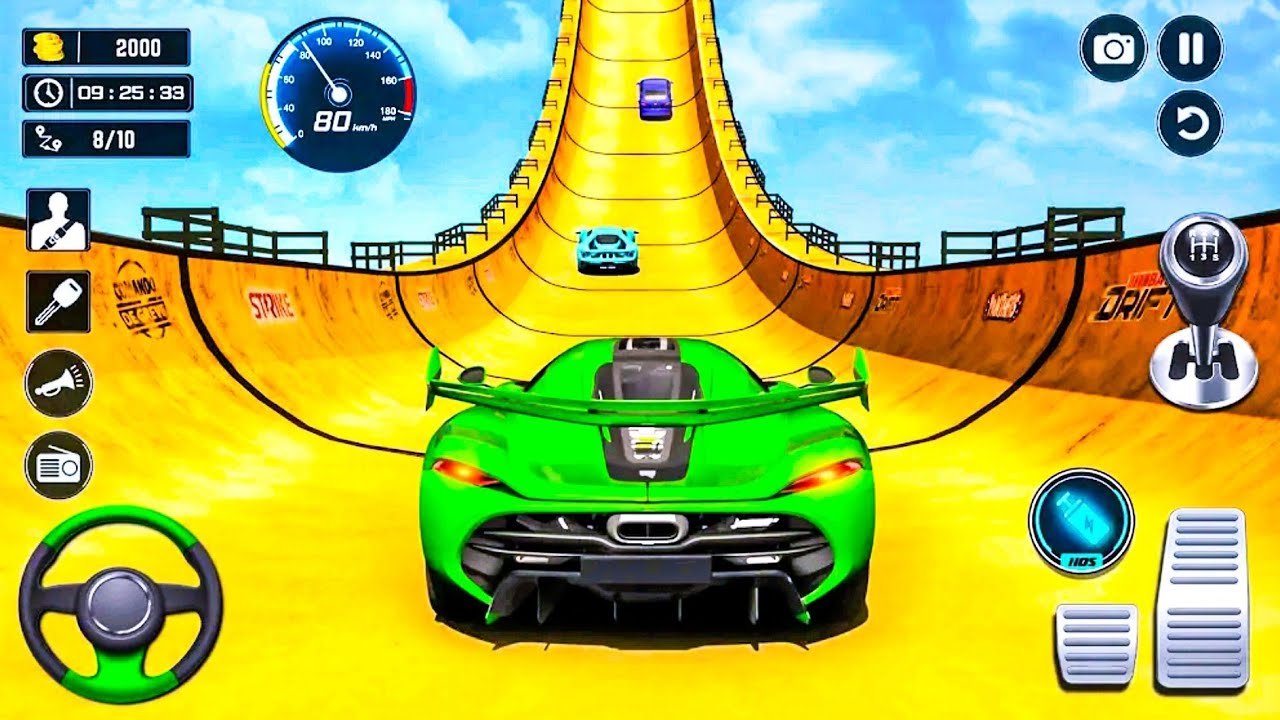 Impossible Car Stunts Driving - Sport Car Racing Game - Mega Ramps Car ...
