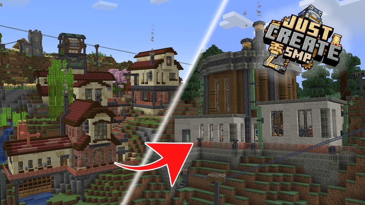I moved ALL MY FARMS on the Just Create SMP | Just Create Ep12 - YouTube