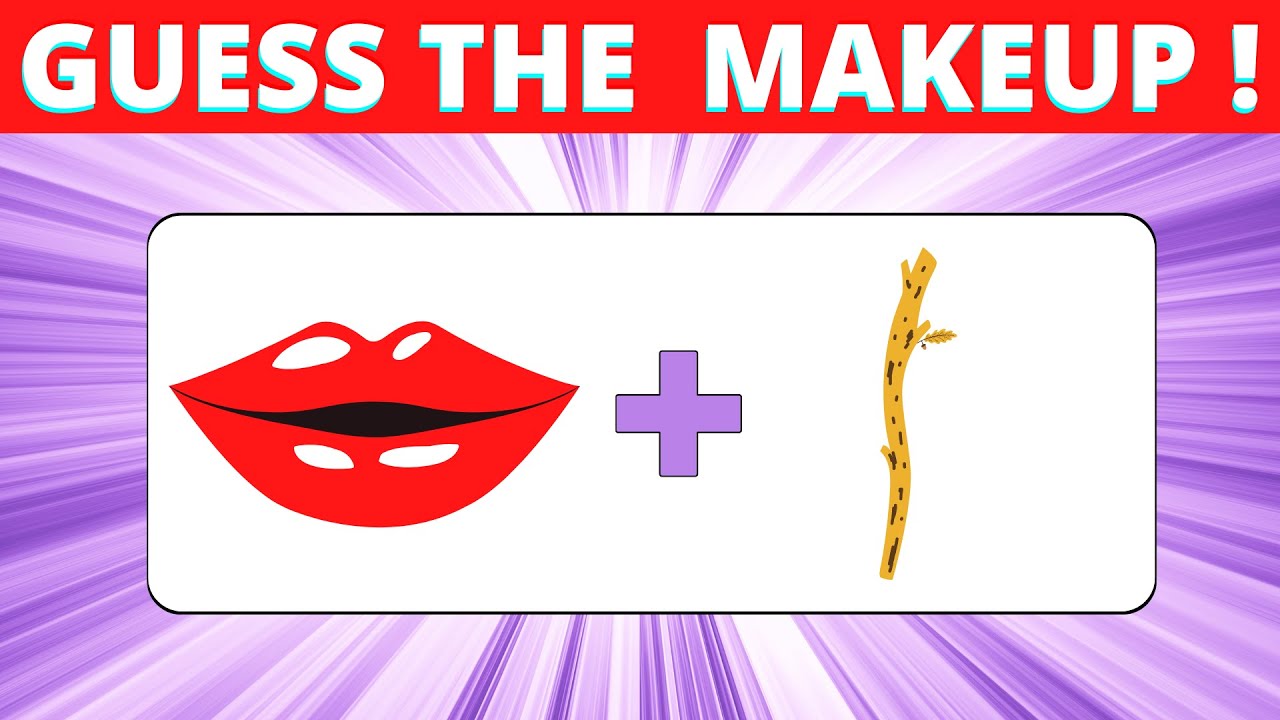 Guess the makeup from Emoji in 8sec | Guess the makeup item Quiz ...