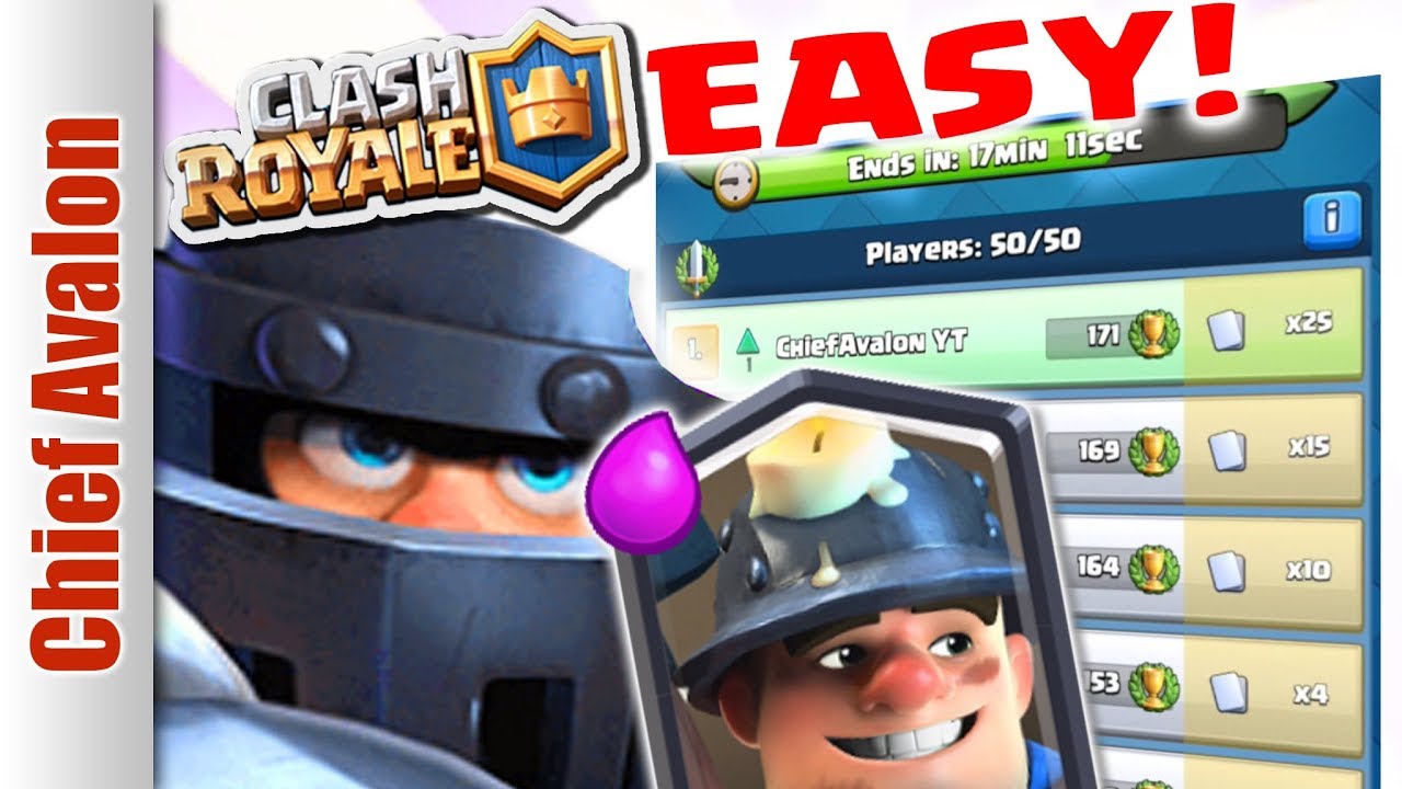 EASY TO PLAY MEGA KNIGHT MINER DECK FOR CLASH ROYALE TOURNAMENTS! - YouTube