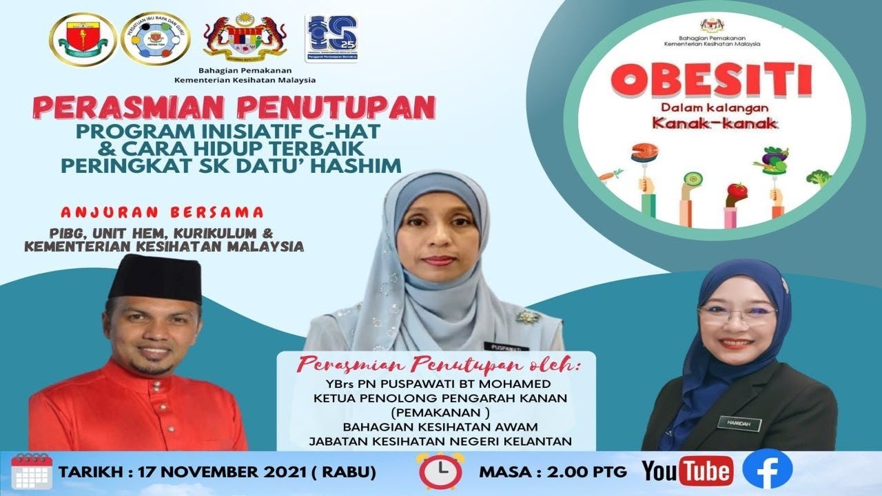 PERASMIAN PENUTUPAN PROGRAM INISIATIF C-HAT & CARA HIDUP TERBAIK PERINGKAT SK DATU' HASHIM - YouTube