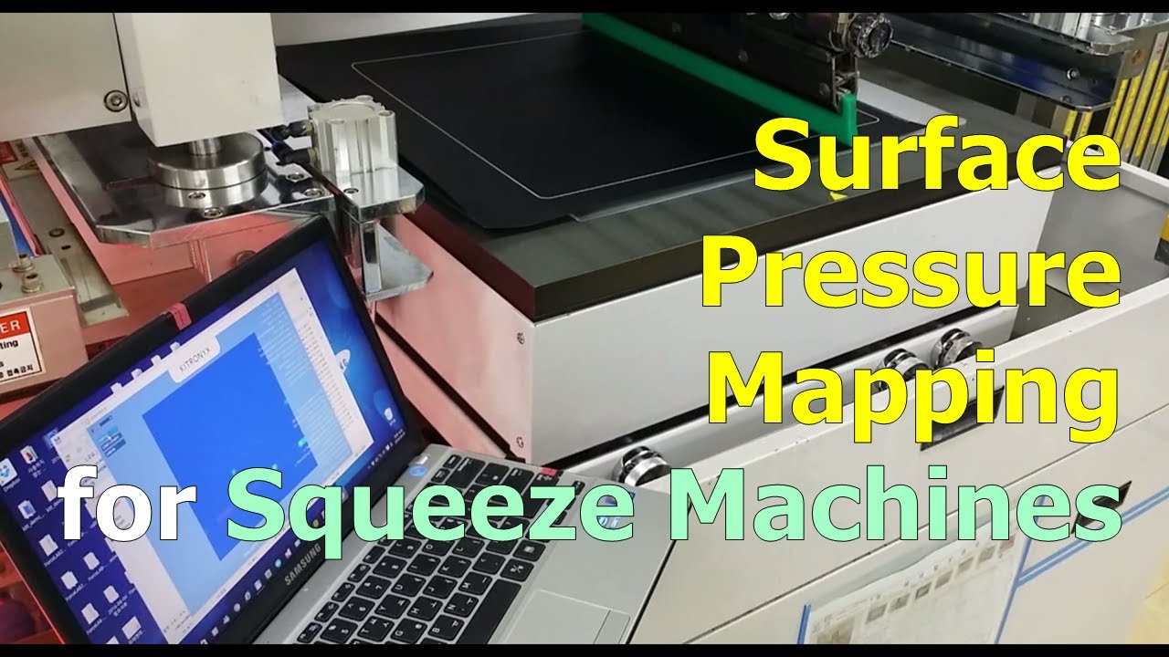 Surface Pressure Mapping for Squeeze Machines 스크린프린팅 설비의 스퀴즈 압력분포측정 - YouTube
