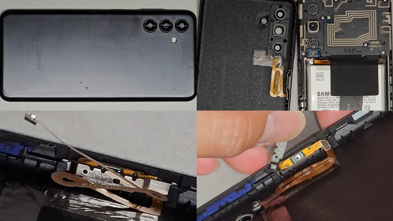 Samsung Galaxy A13 Disassembly Power Button Fingerprint Reader Removal ...