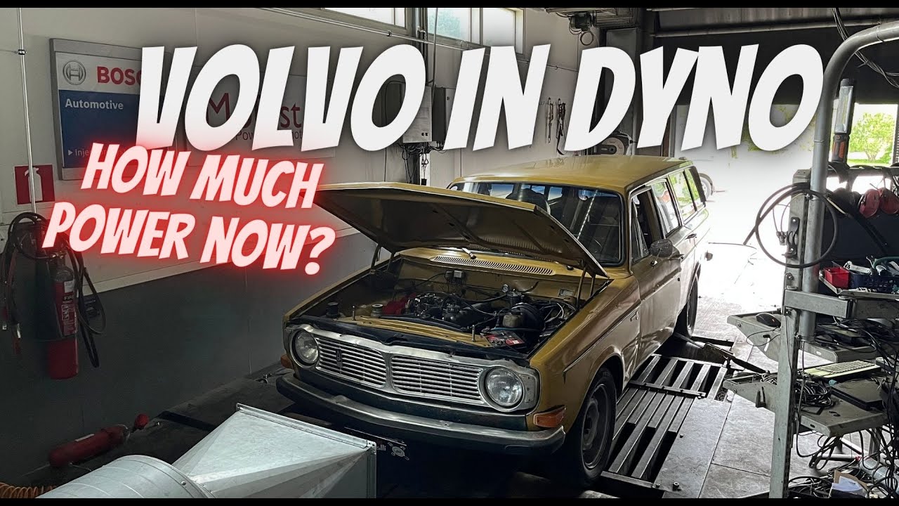 Volvo 145 in dyno | New b20 engine in dyno | - YouTube