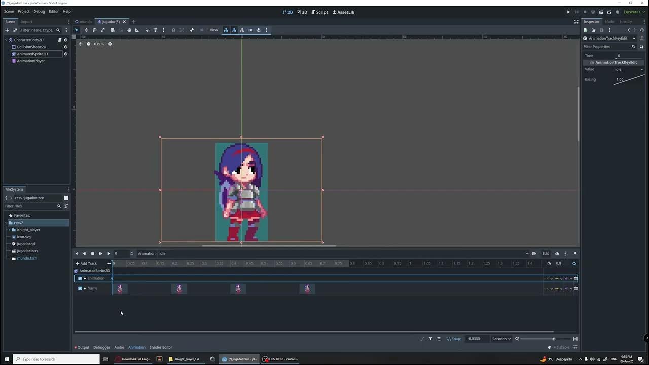 Aprende Animaciones en Godot 4.3 | AnimatedSprite2D, AnimationPlayer y AnimationTree Explicados ...