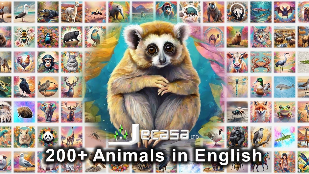Learning 200+ Animal Names in English | Learning English - YouTube