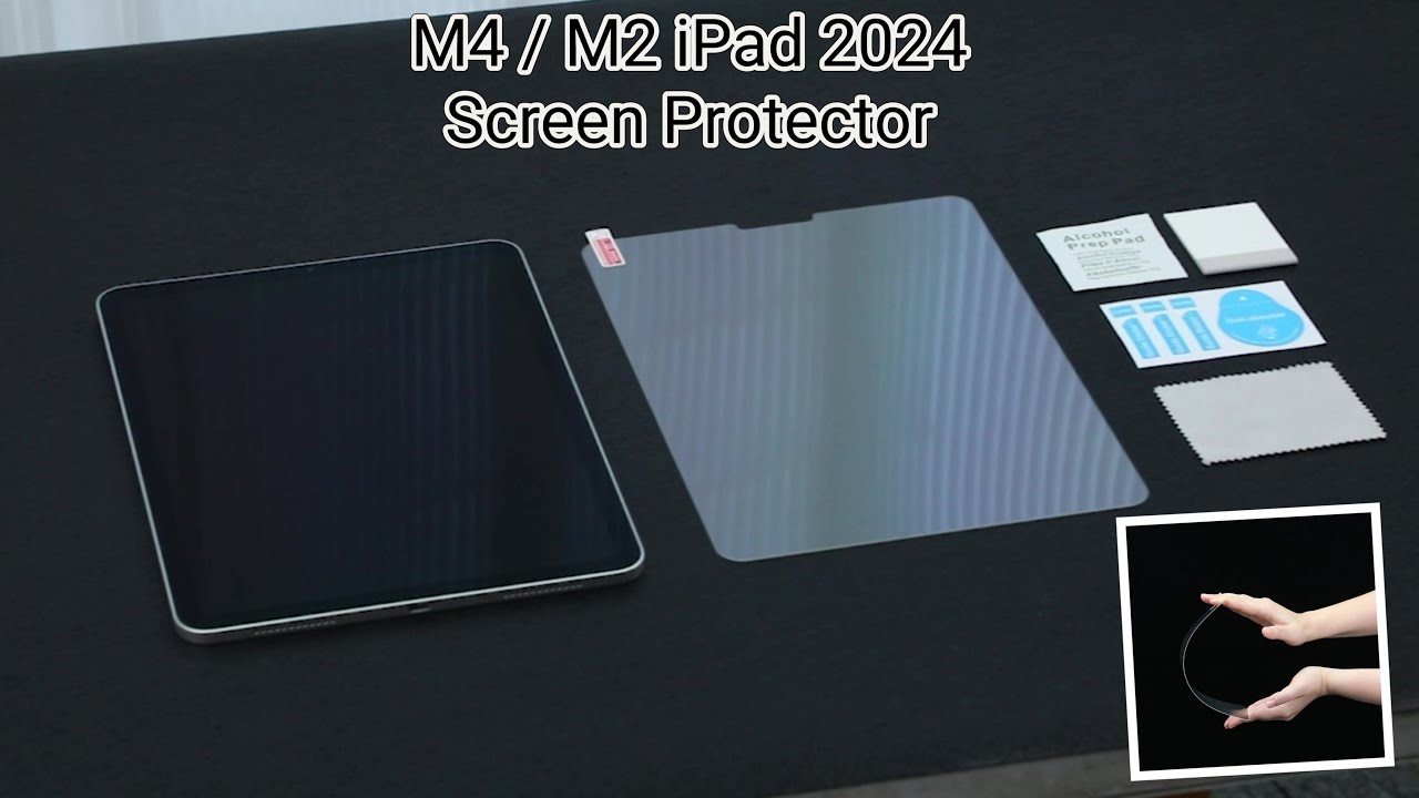 How to Put On M4 iPad Pro/M2 iPad Air Screen Protector EASILY ...