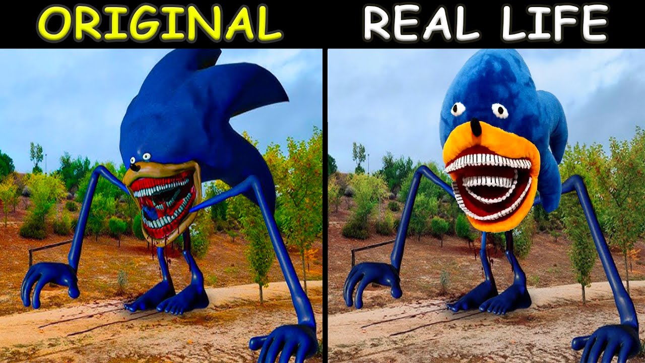 GIANT SHIN SONIC IN THE REAL LIFE | The Sonic Tapes Animation ...