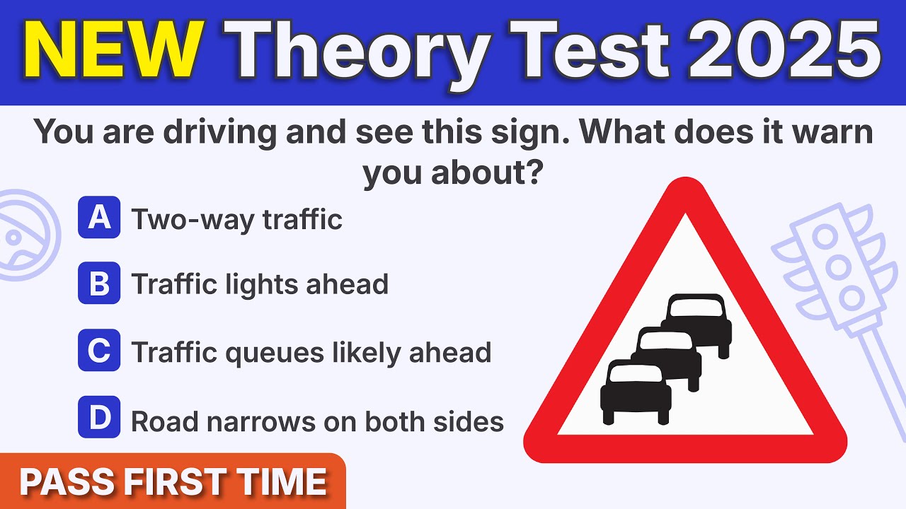 Theory Test 2025 UK | Latest DVSA Style Question & Answer (Pass Theory ...