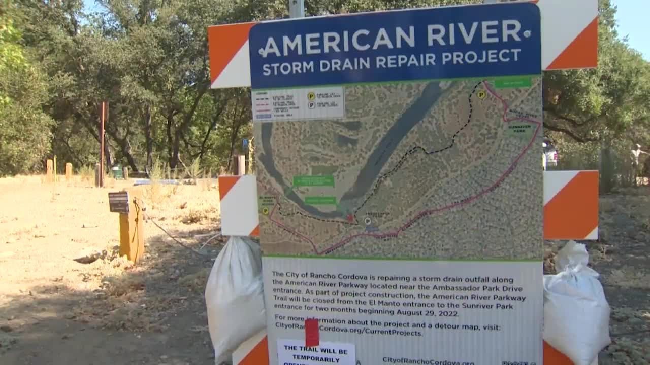 American River Parkway trail closure in Rancho Cordova due to ...