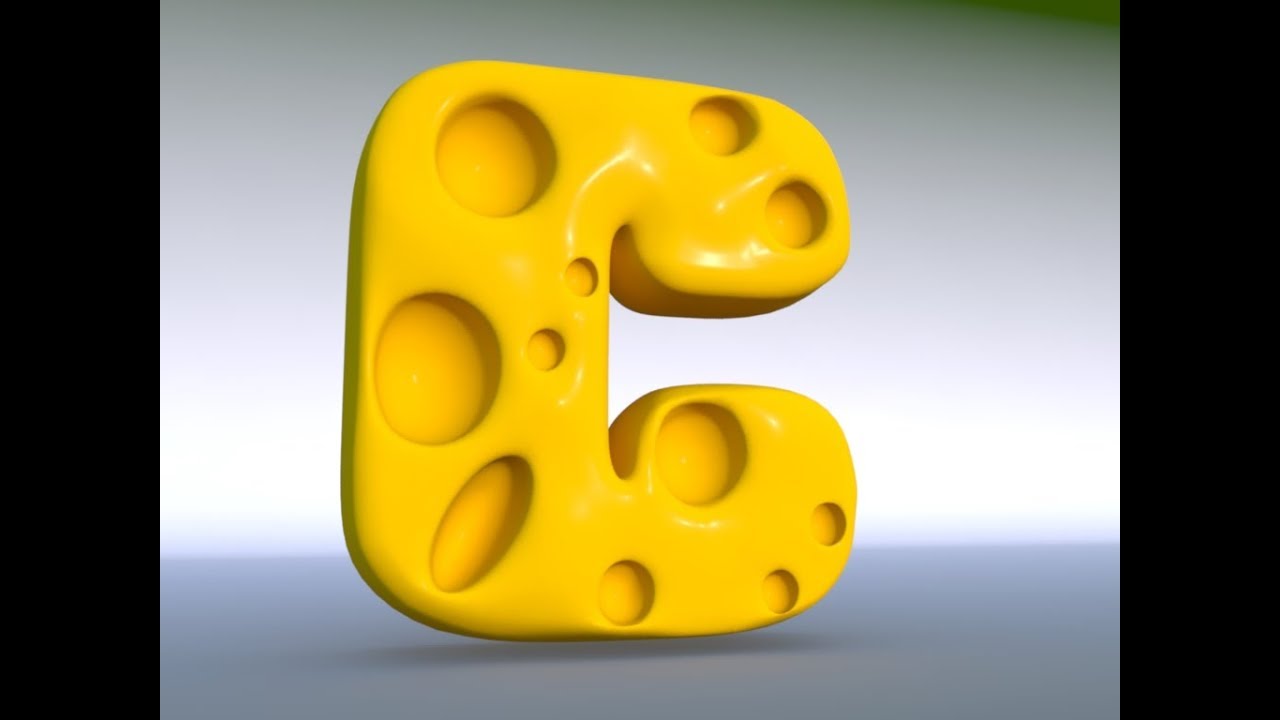 AUTODESK MAYA TUTORIAL - CHEESE TEXT EFFECT - YouTube