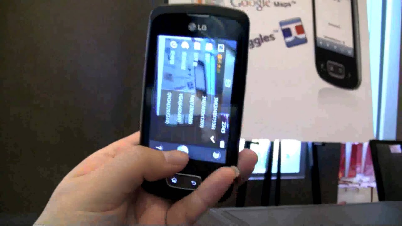 Hands On - LG Optimus P500 Android Smartphone - YouTube
