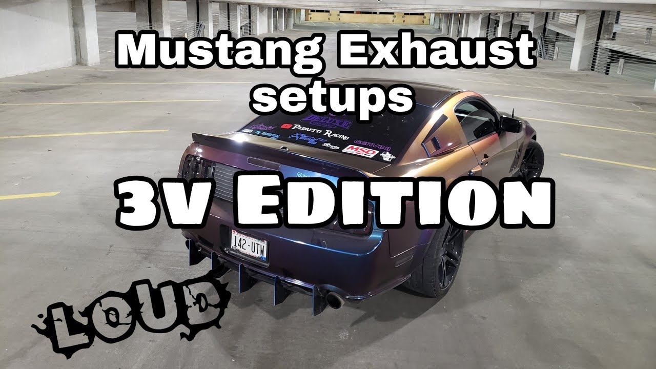 3v Mustang Exhaust Compilation - YouTube