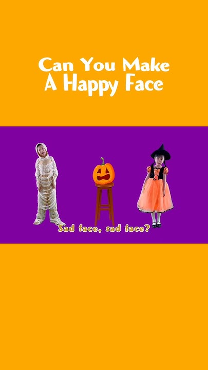 Can You Make A Happy Face#halloweensongs #halloween #halloweencostume # ...