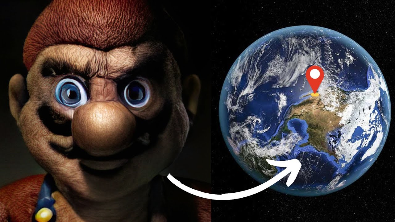 Znalazłem SCARY MARIO Na Mapie Google Earth! #mario - YouTube