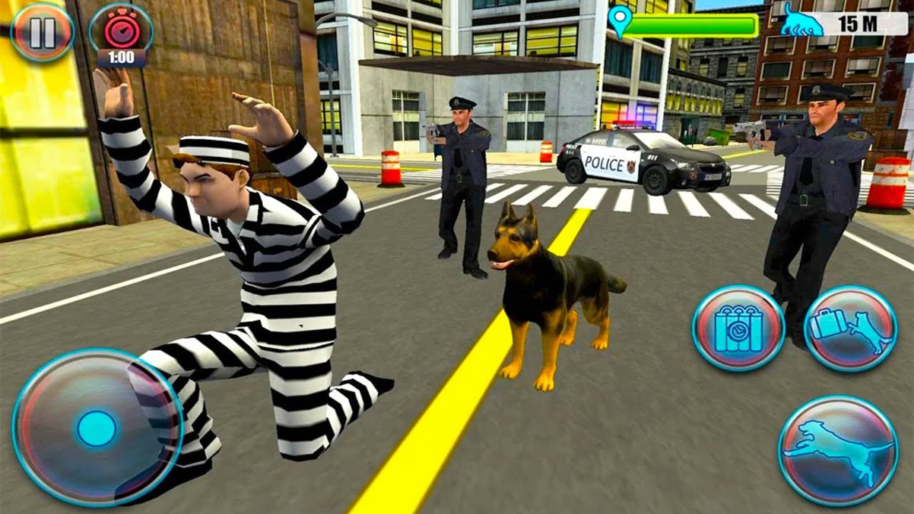 German Shepherd NY City Police Dog Simulator 3D - Action Games Android ...
