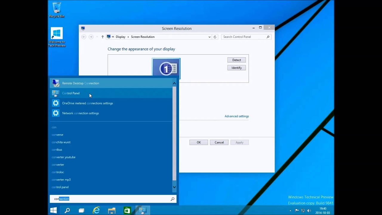 Prezentacja i przegląd menu start Windows 10 Technical Preview review ...