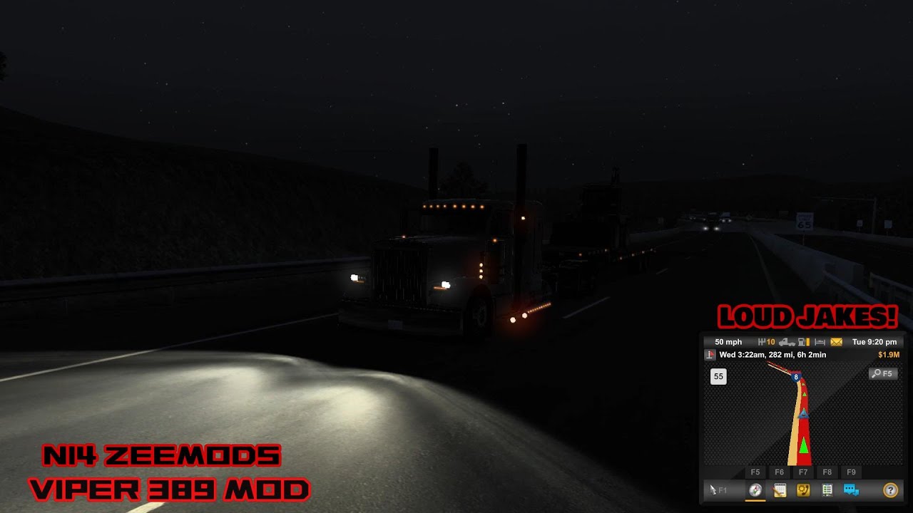 ZEEMODS N14 |VIPER 389 MOD| (MODDED ATS RUNS #1) - YouTube