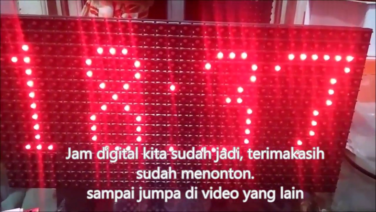 Jam digital murah. Pakai Modul P10 - YouTube