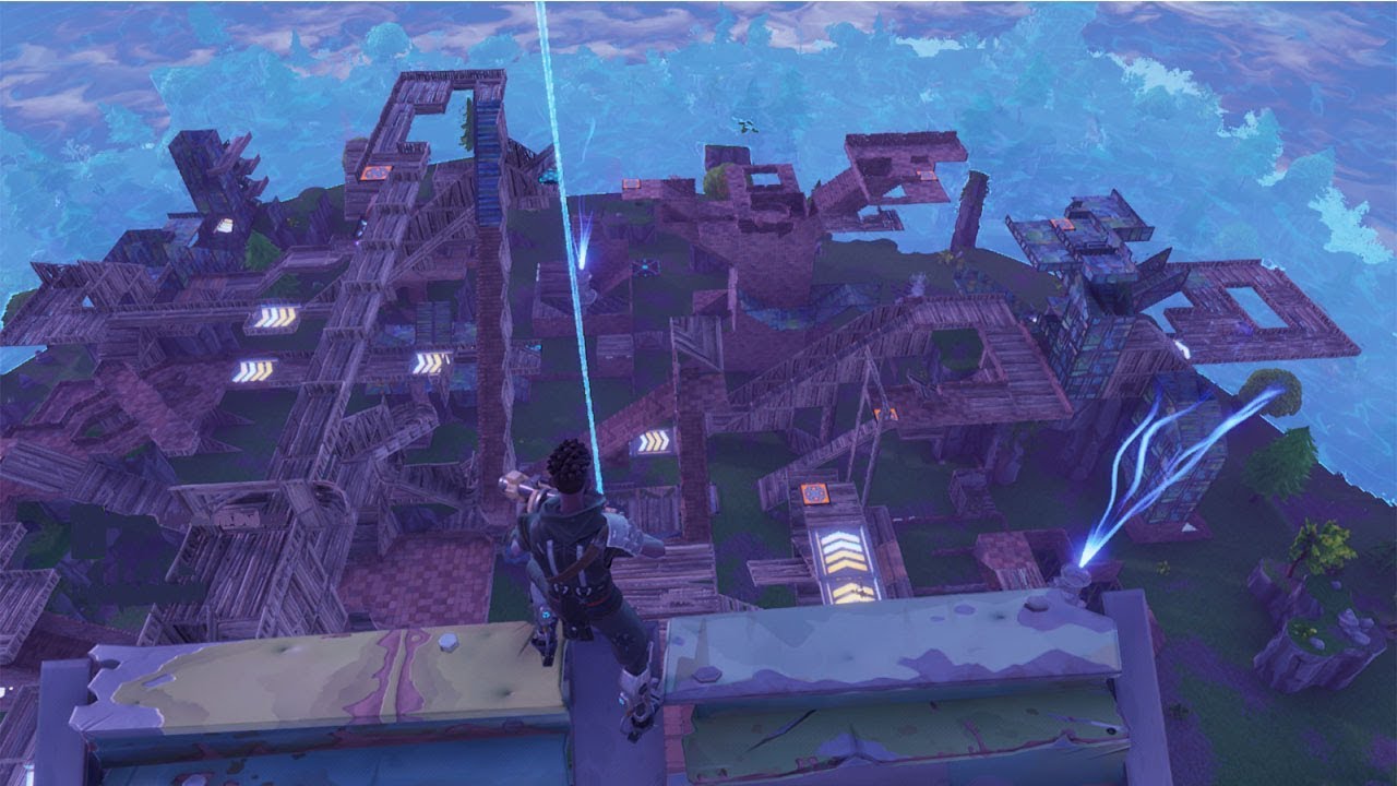 Fortnite Hoverboard race track! Save the world - YouTube