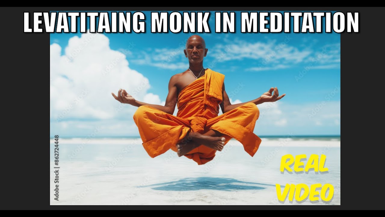 levitating monk real video in himalyas - YouTube