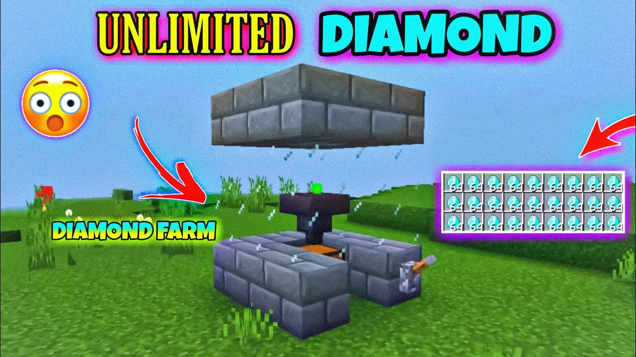 How To Make Diamond Farm In Minecraft || Unlimited Diamond Farm |Hindi ...
