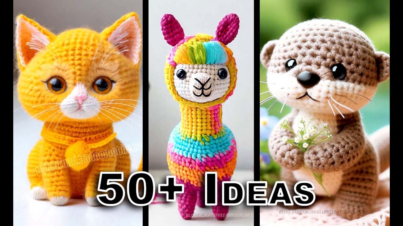 50+ Ideas to Make Crochet Stuffed Animals - YouTube